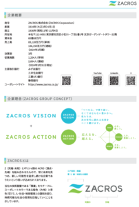 企業概要 – ZACROS